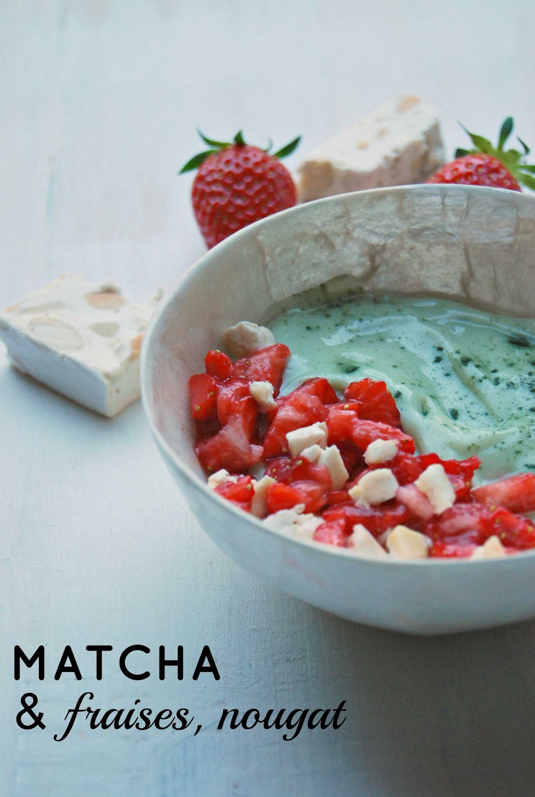 Matcha, fraises, nougat et un dîner étoilé par Alain Passard