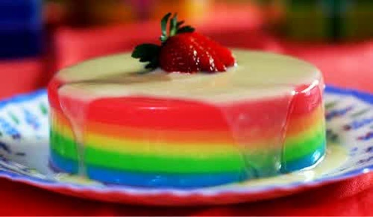 Resep Membuat Puding Pelangi Rainbow Super Enak ~ Resep Masak Enak