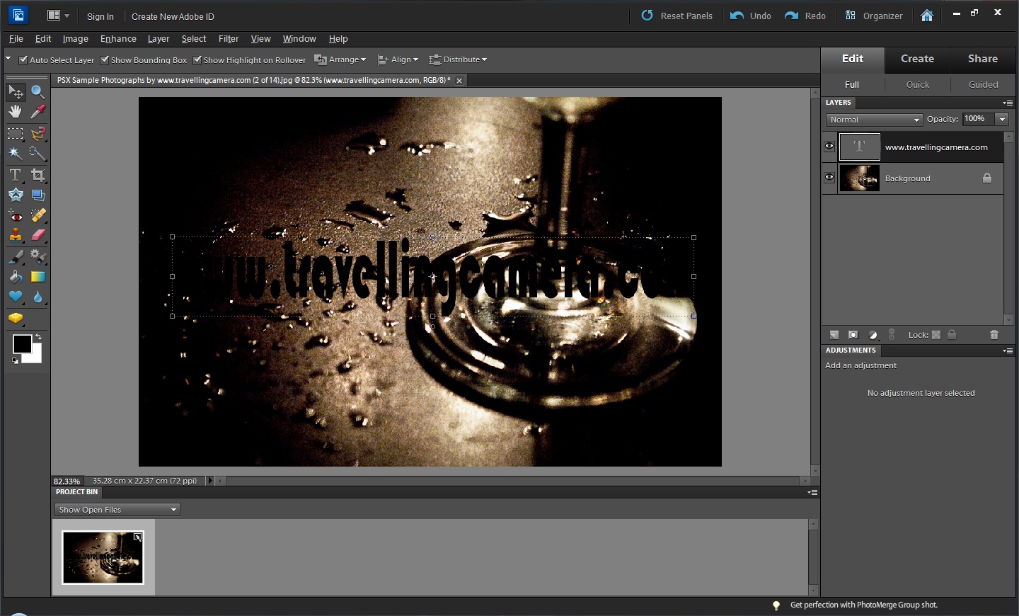 How to create Blended Text effect in Adobe Photoshop Elements ...
