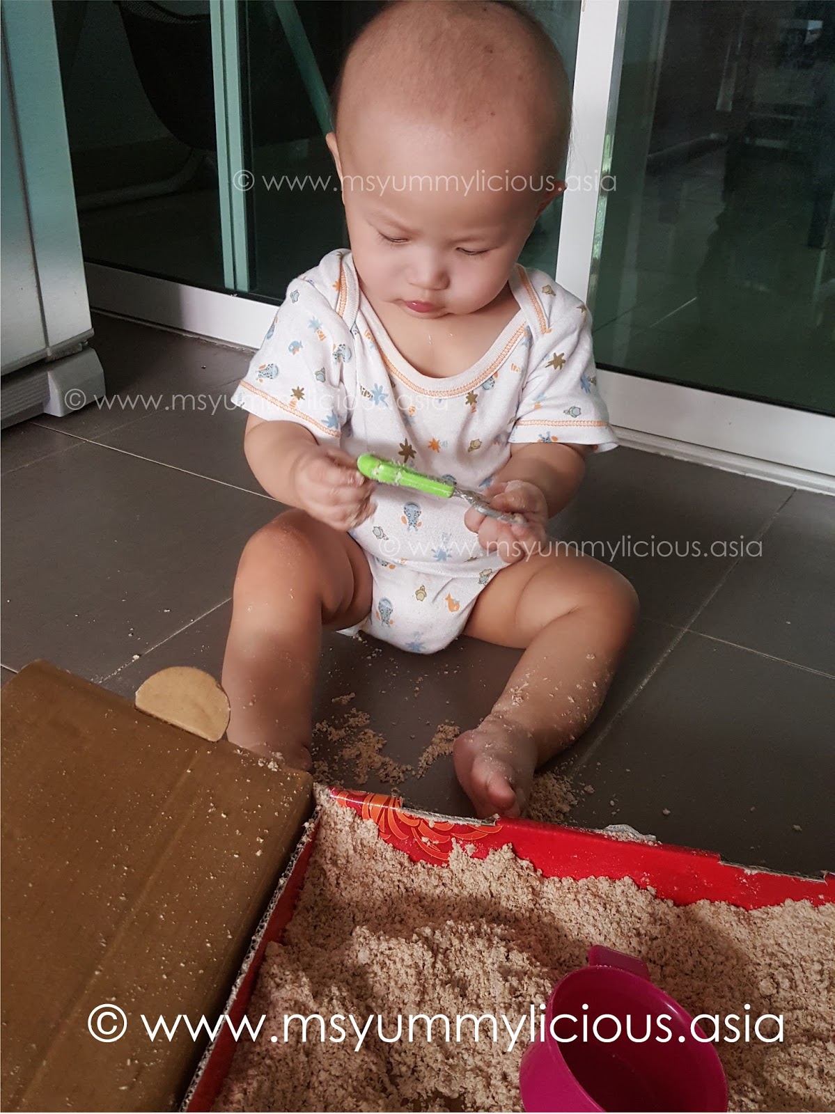 Fun Homemade Play Sand For Toddlers - Yummy~licious + Baby~licious