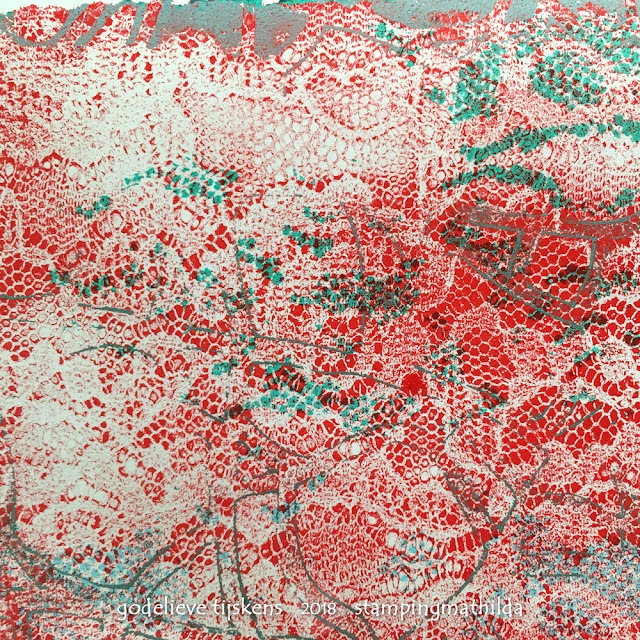 StampingMathilda: 31 Days of Gel Printing - Fabric & Paper Tubes