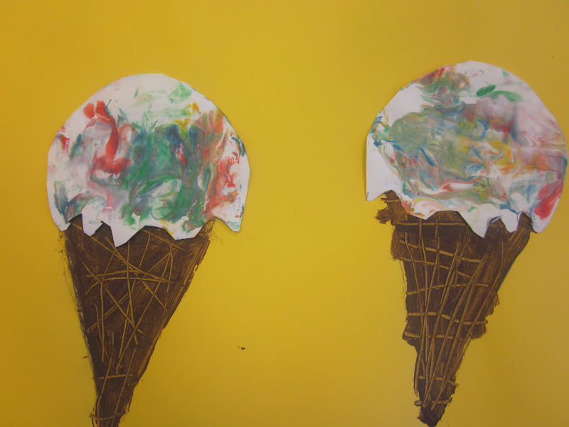 The Art Teacher's Closet: In the Art Room - Shaving Cream Ice Cream