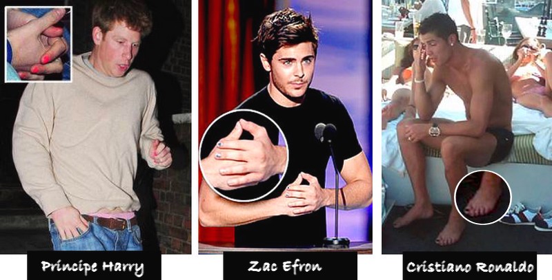 Verão Modas a moda ao seu alcance.: Homens que pintam as Unhas