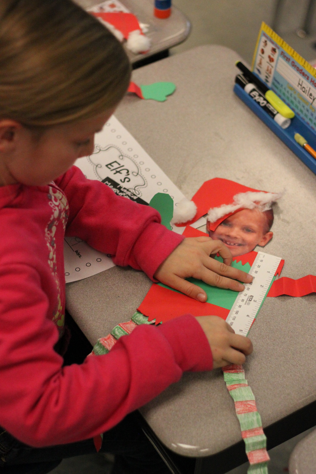 A Tale of 2 First Grades: Elf Yourself Measurement Activity Freebie
