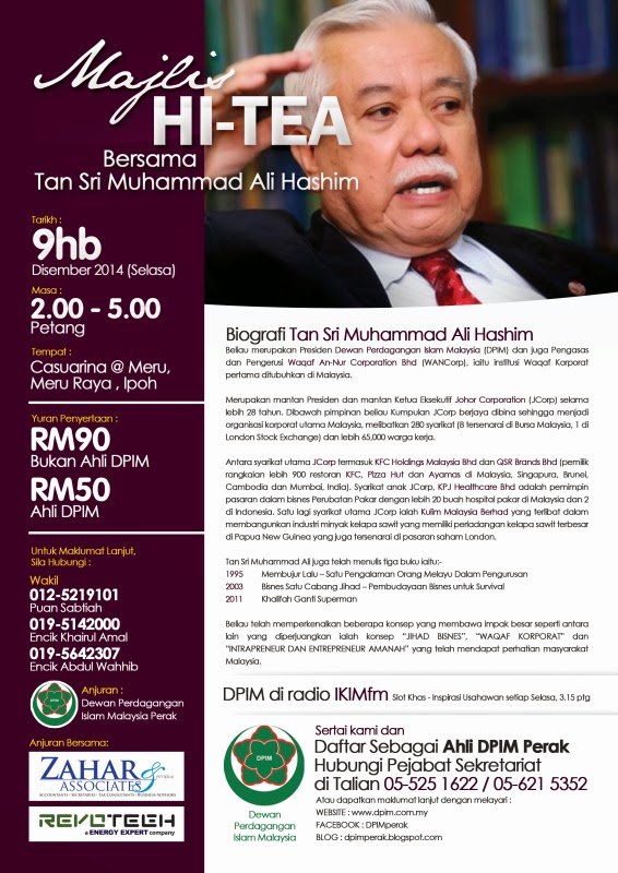 Majlis Hi-Tea Bersama Tan Sri Muhammad Ali Hashim | DPIM Perak