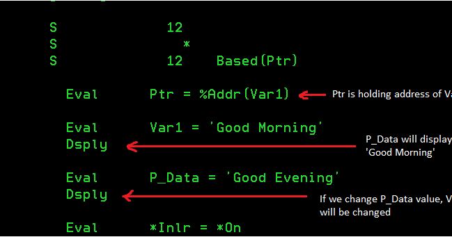 Random Thoughts!!!: Pointers in AS400 (IBM i)