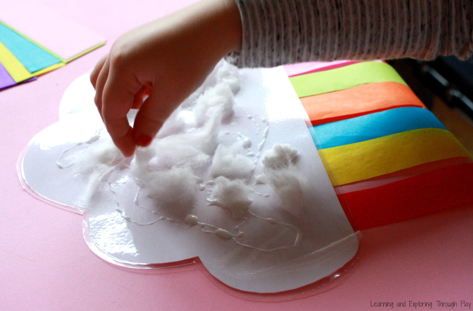Learning and Exploring Through Play: Rainbow Streamer Craft