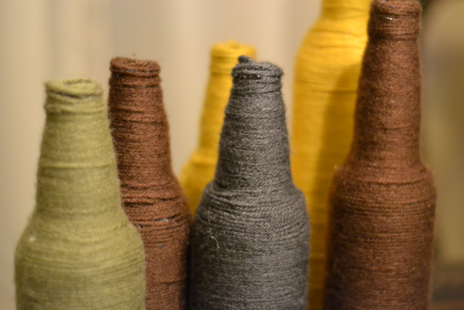 DIY Yarn Vases
