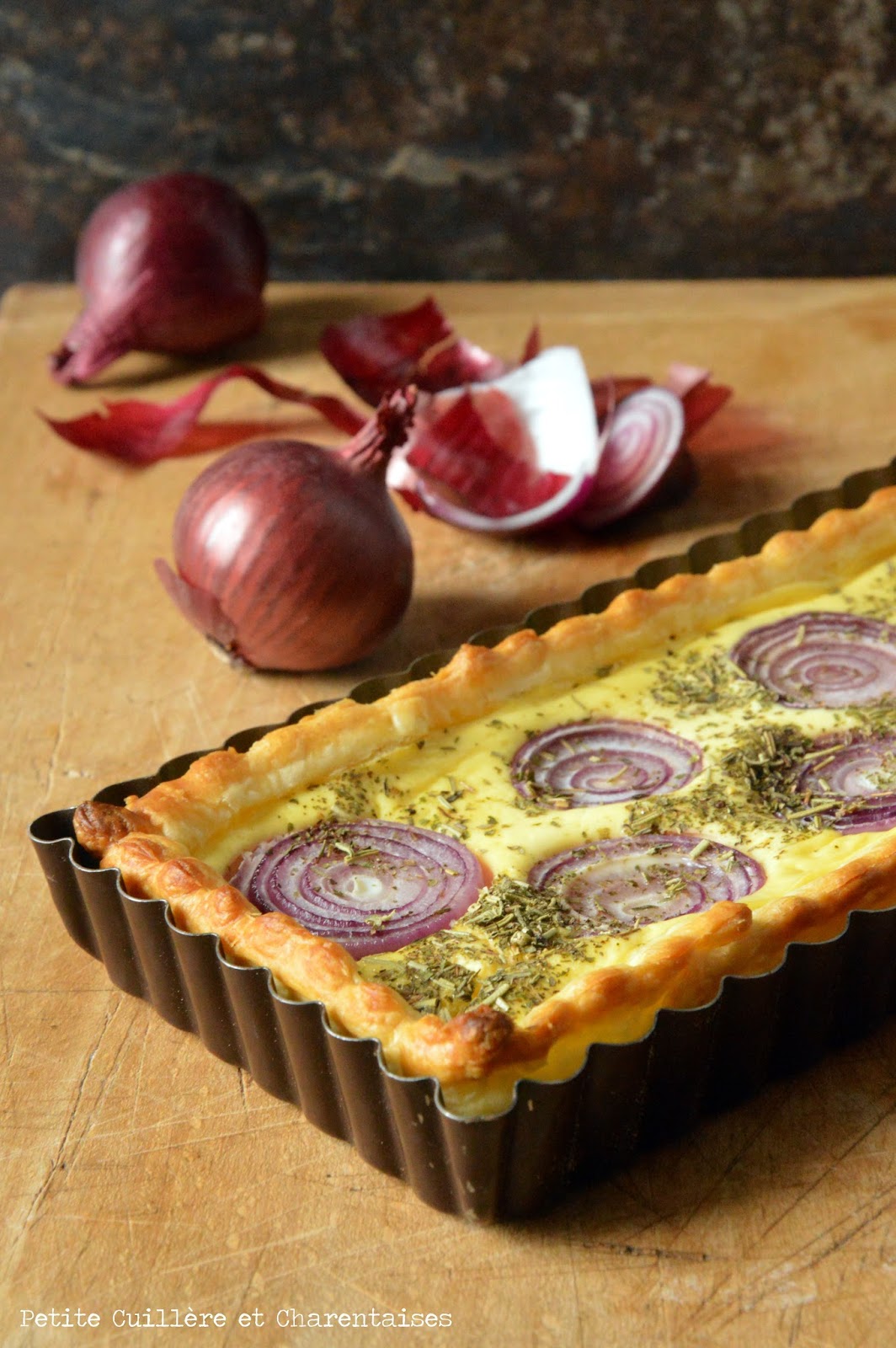 Petite Cuillère et Charentaises: Tarte aux Oignons rouges et à la Ricotta