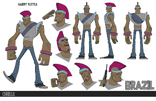 Art of Chris Le : Harry Tuttle Character Redesign in the style of ...