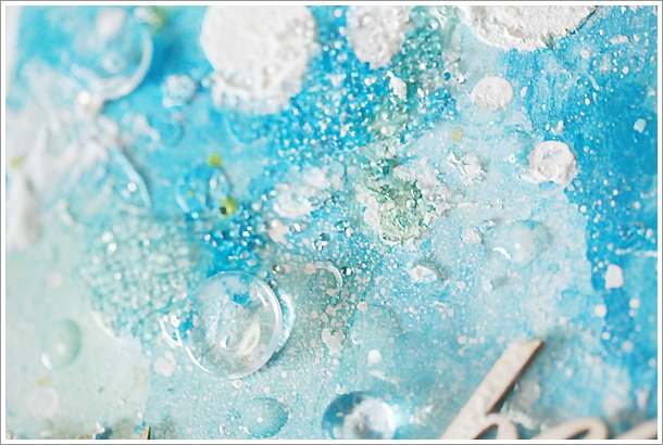 Shimmerz Paints: Beautiful blue card