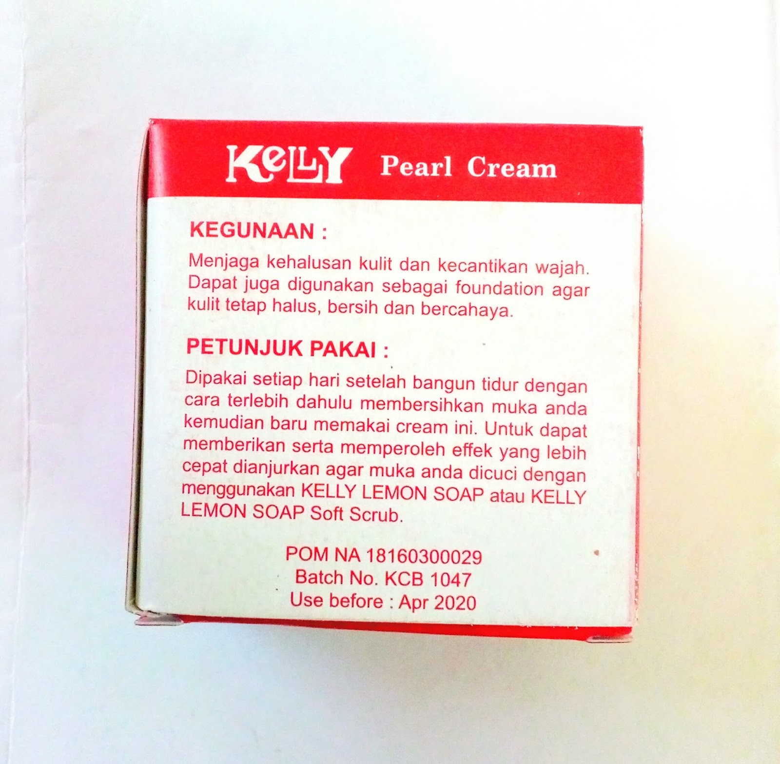 REVIEW : KELLY Pearl Cream, Rahasia Agar Wajah Tampak Glowing