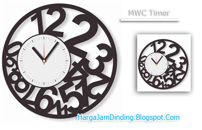 Jual Jam Dinding Modern Timer yang Unik (MWC Timer) | Harga Jam Dinding