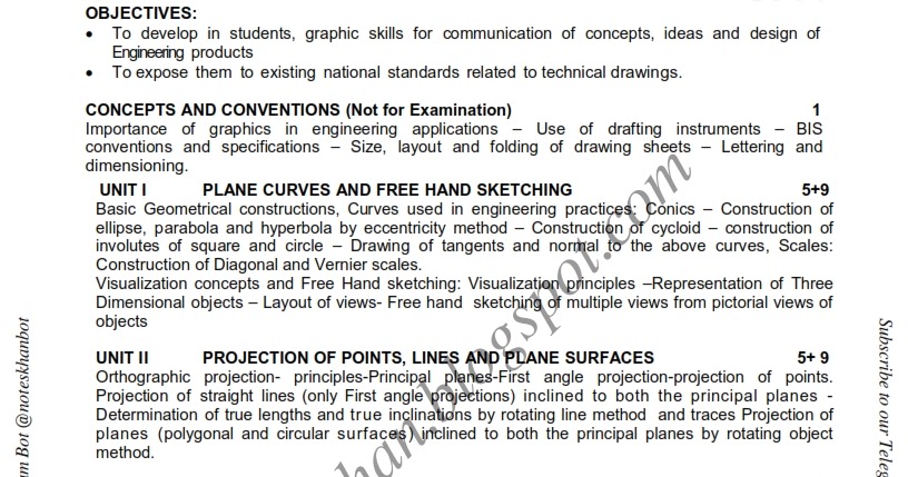 BE-MECH-GE6152-Engineering Graphics-Syllabus-Semester1-Anna University ...
