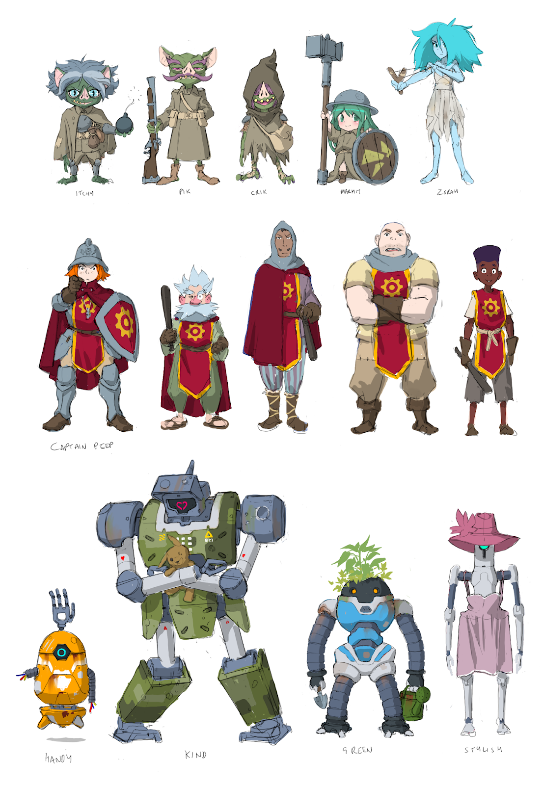 Break!!: Trouble in Sprocket: Gamemaster's Characters