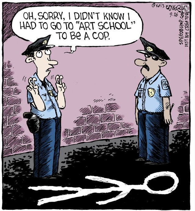 Mystery Fanfare: Cartoon of the Day: Cops