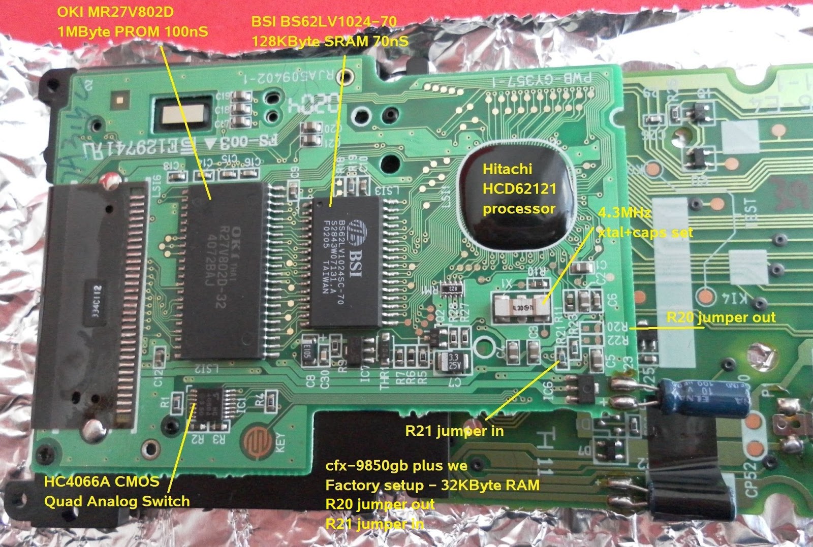 Casio CFX-9850GB Plus 32KB WE (White Edition): 64KByte "upgrade ...