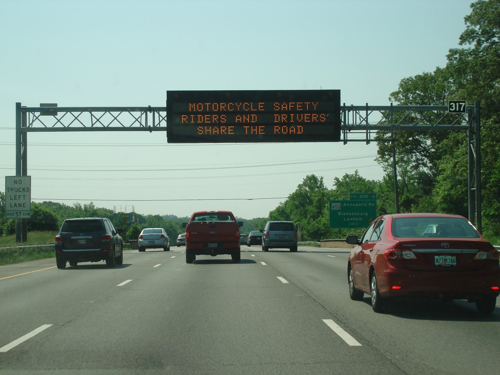 Luke's Signs: Interstate 95/Interstate 495 & Rt. 50 - Maryland