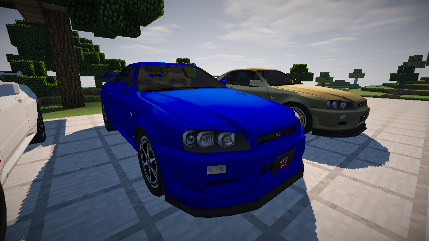 Minecraft 我的世界當個創世神各種介紹: GT-R Sports Car Pack GT-R汽車模組 [單人/多人]