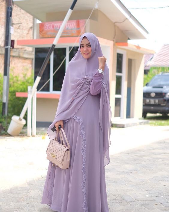15 Model Jubah Syari Wanita Terbaru 2018 | Mesin Jahit