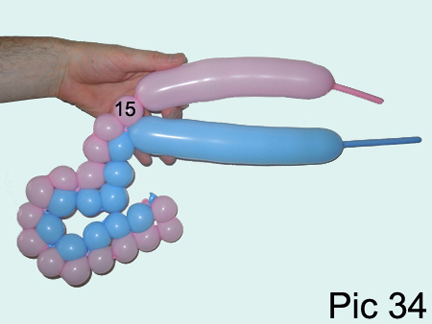 Balloon animals twisting instructions: Balloon heart