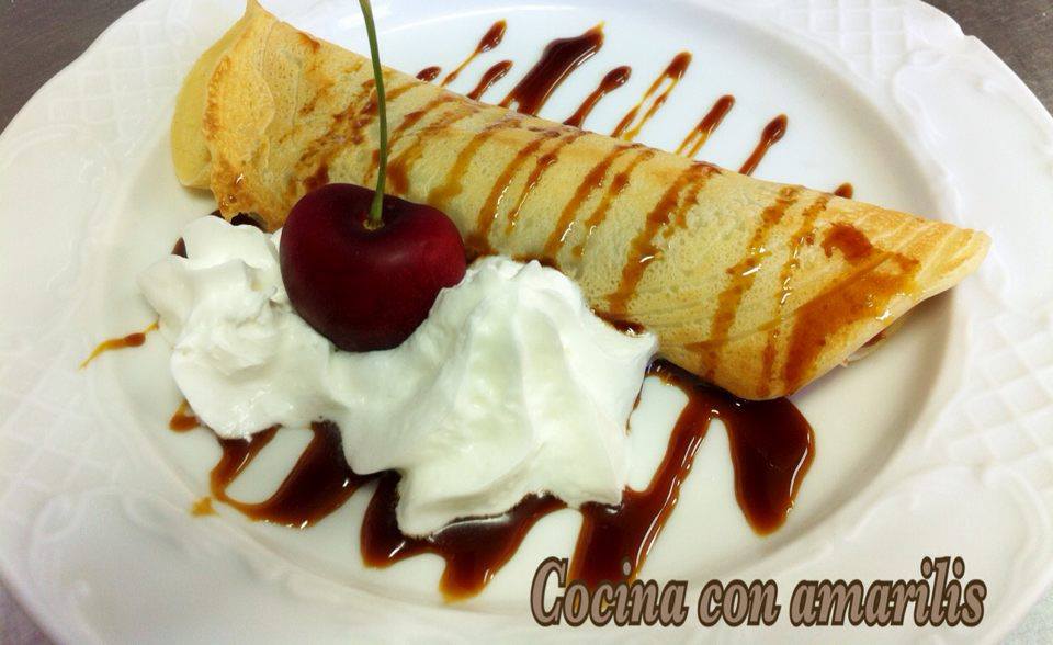 CREPES RELLENOS DE DULCE DE LECHE. | Cocina con Amarilis