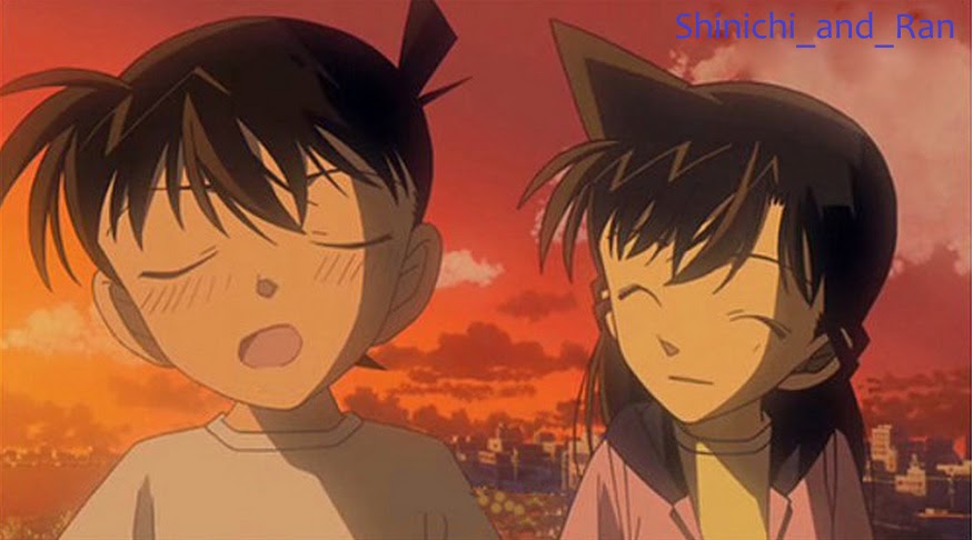 Detective Conan: Ran Y Shinichi Kudo.