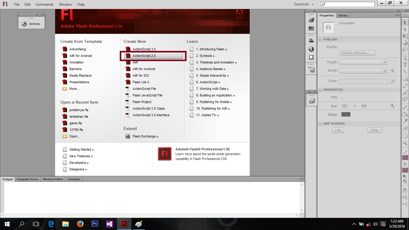 Membuat Animasi di Adobe Flash CS6 | SMALL STEPS TO BIG GOALS