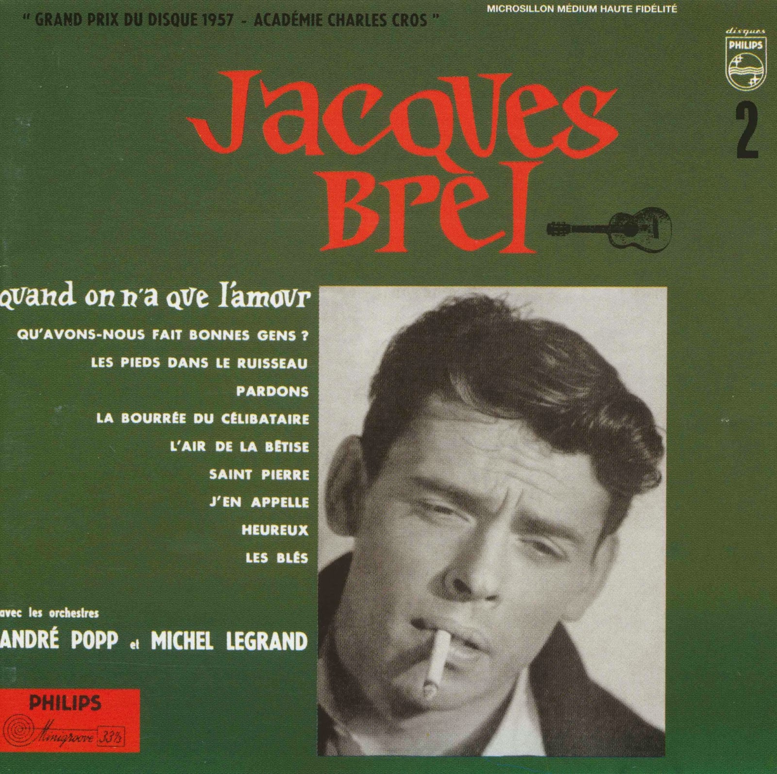 Música y Películas Acratas ⒶⒶ: Jacques Brel - Discografía