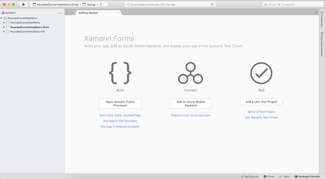 Venky Xamarin Tutorials How To Set Corner Radius For View Layout Cell Grid Stack Listview