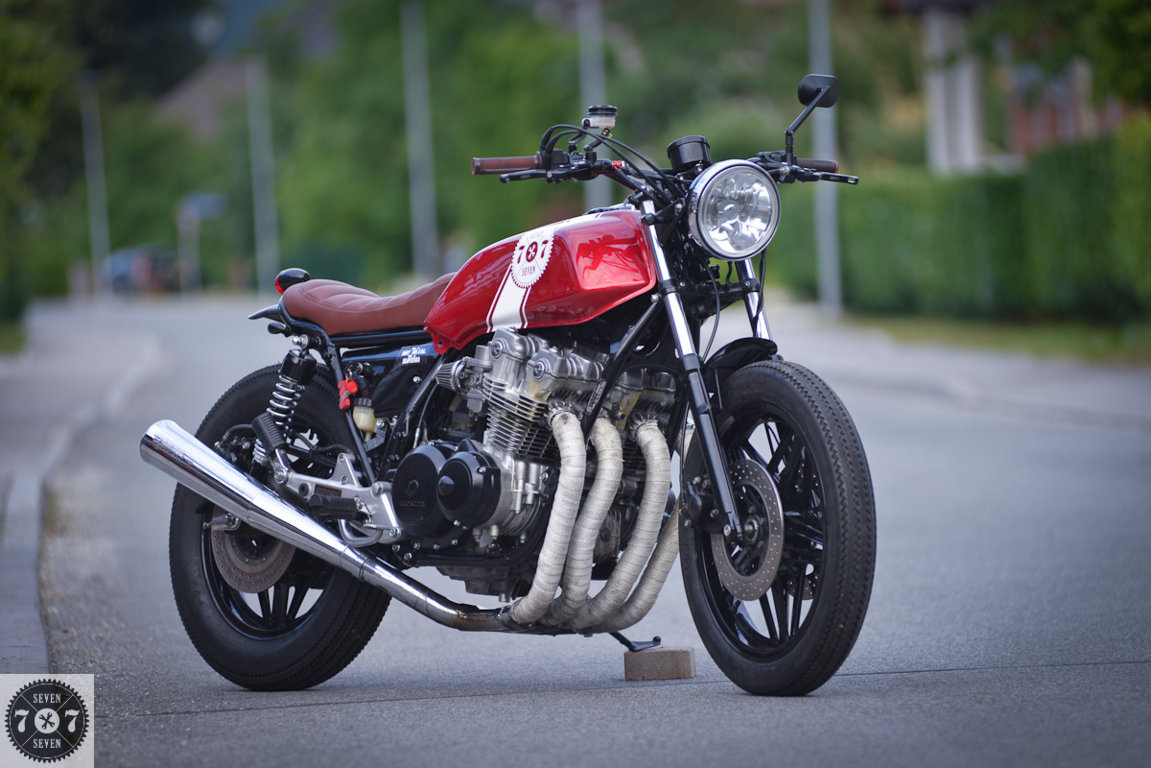 Honda CB 750 Custom "Red Sun" by 7seven Custom - Lsr Bikes