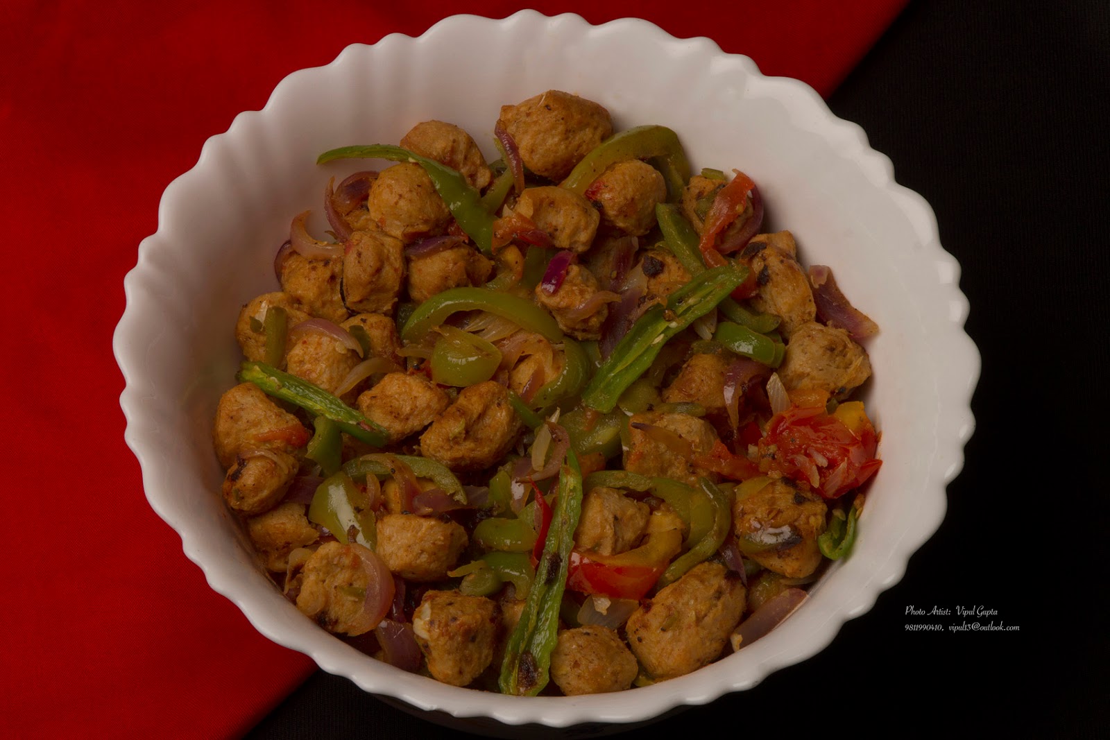 Vipul's Photo Blogs: Vegetarian, need protein, try Chilly Chunk