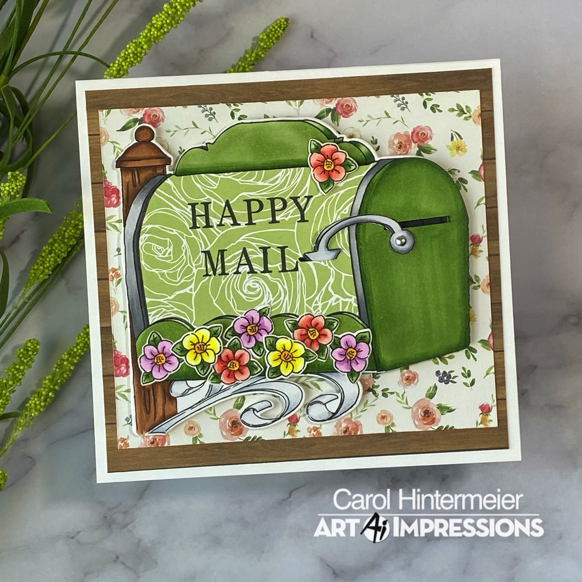 Crafting By Carol: Happy Mail Gift Card Holder | Art Impressions