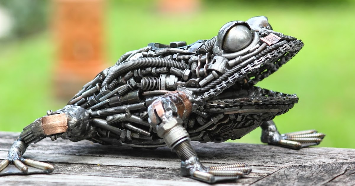 Frog Metal art sculpture