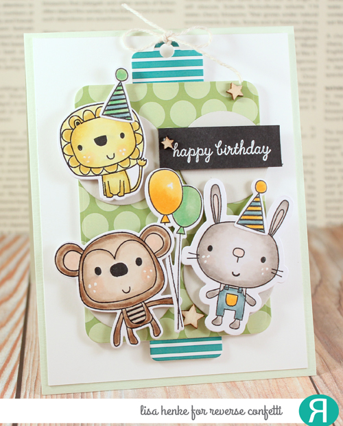 My Little Creative Escape: Reverse Confetti Feb. SFYTT-Birthday Critters