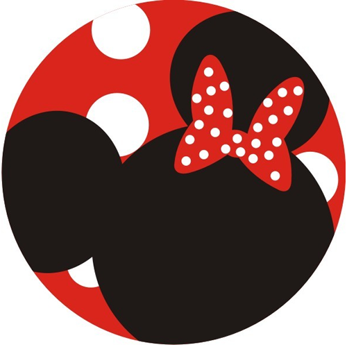Adesivos Redondo: Adesivos Redondo da Minnie