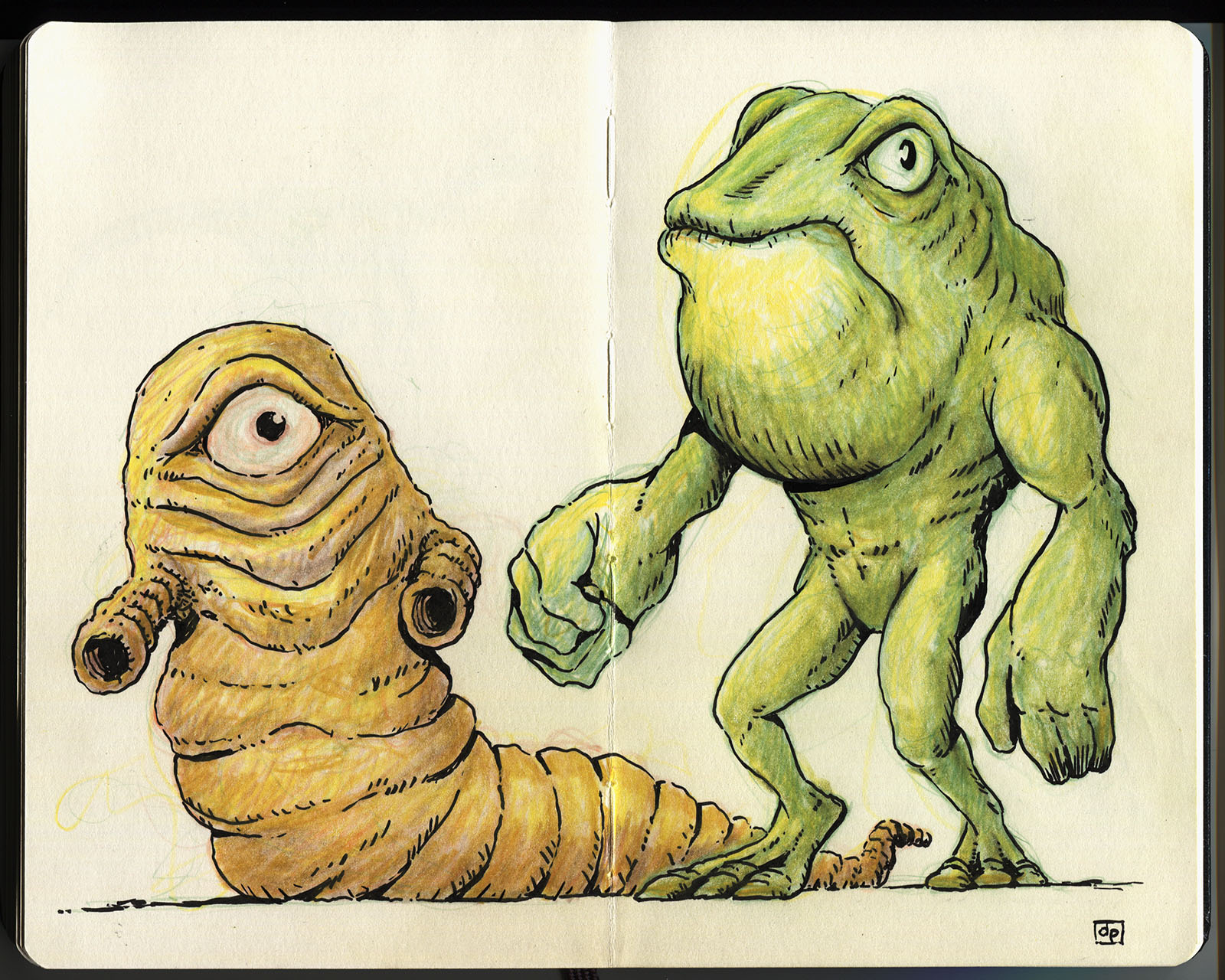 Les dessins de Daniel: MegaLarva & Frogzilla