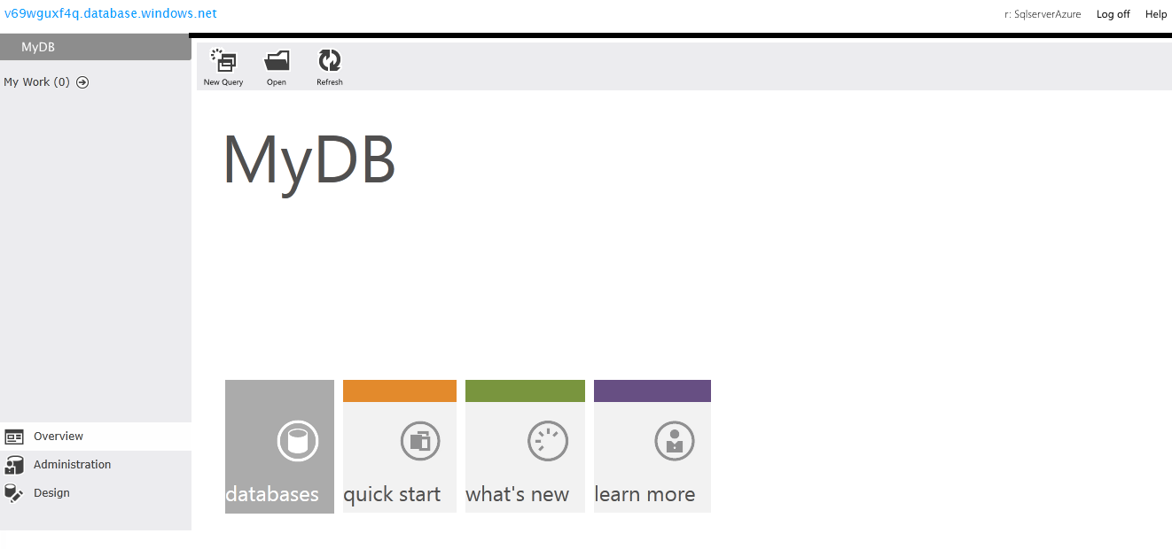 Sql Server knowledge sharing blog: Working with SQL Azure Management Portal