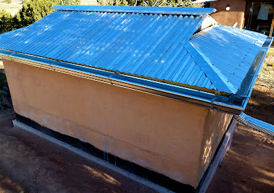 Alt. Build Blog: Building A Well House #5: Corrugated Metal Roof