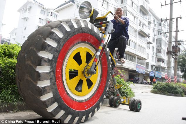 buatbest: Basikal Menggunakan Tayar Traktor