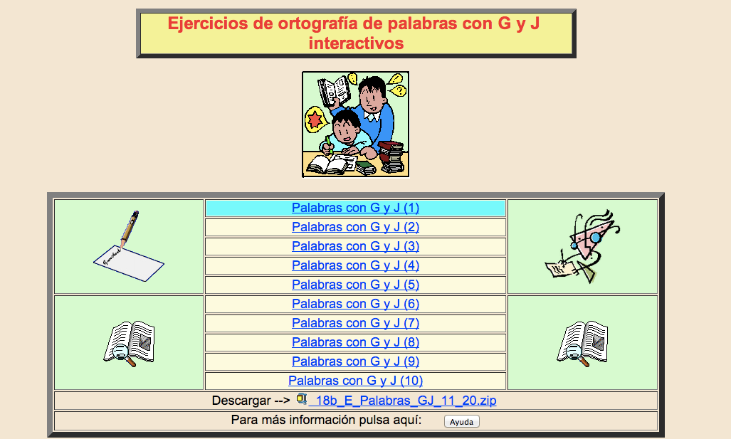 El blog de nuestra clase : Ortografía : la G y la J