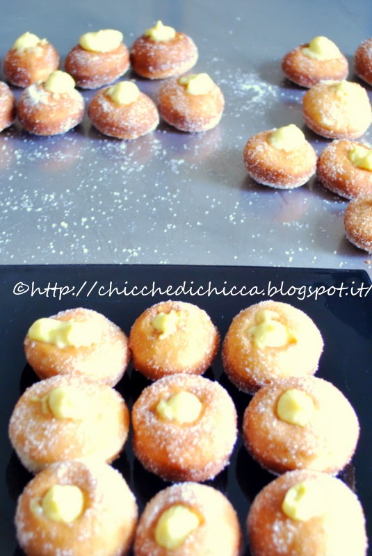 Le chicche di chicca: Mini Bomboloni alla Crema