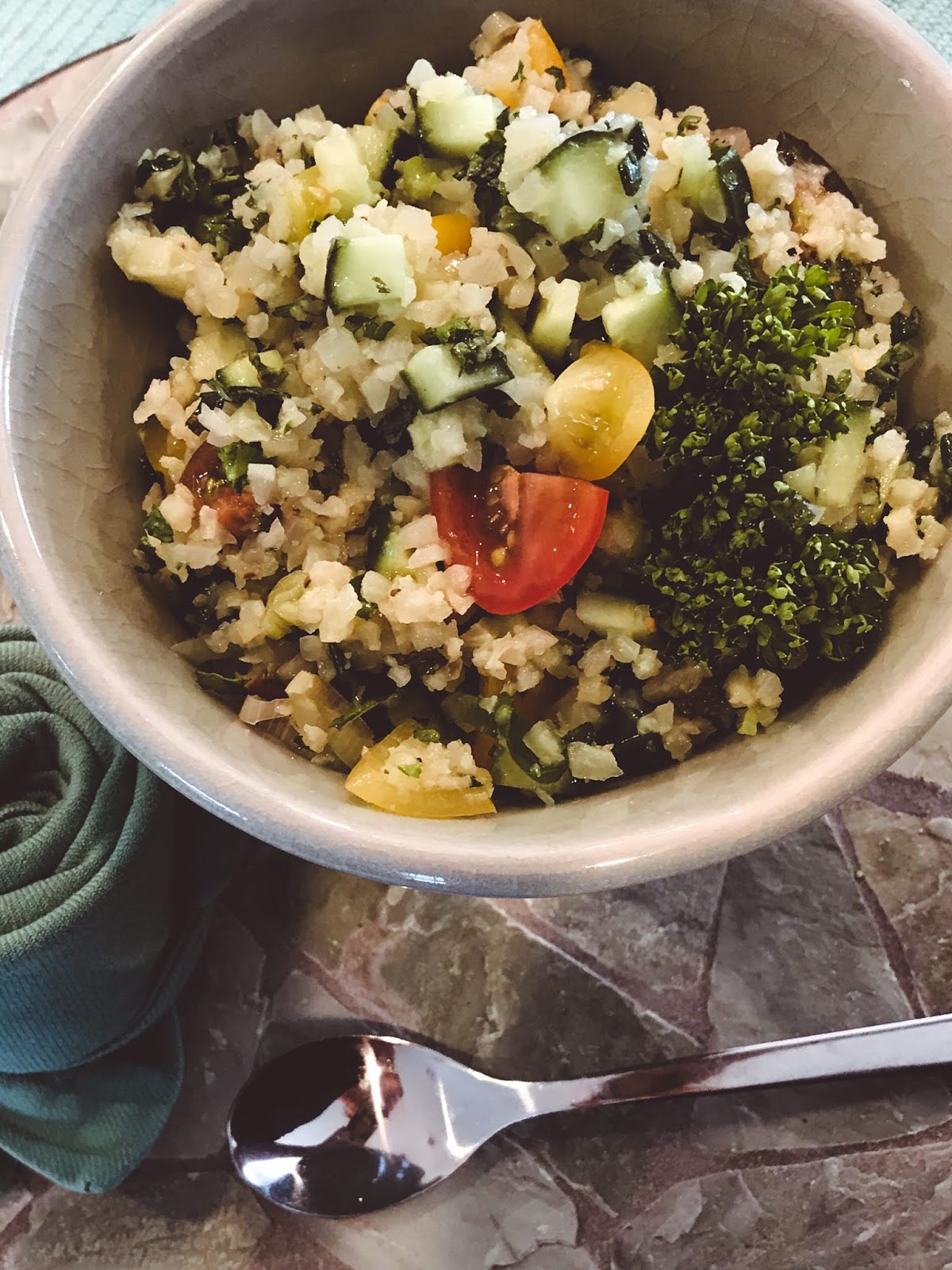 Cauliflower Rice Tabbouleh