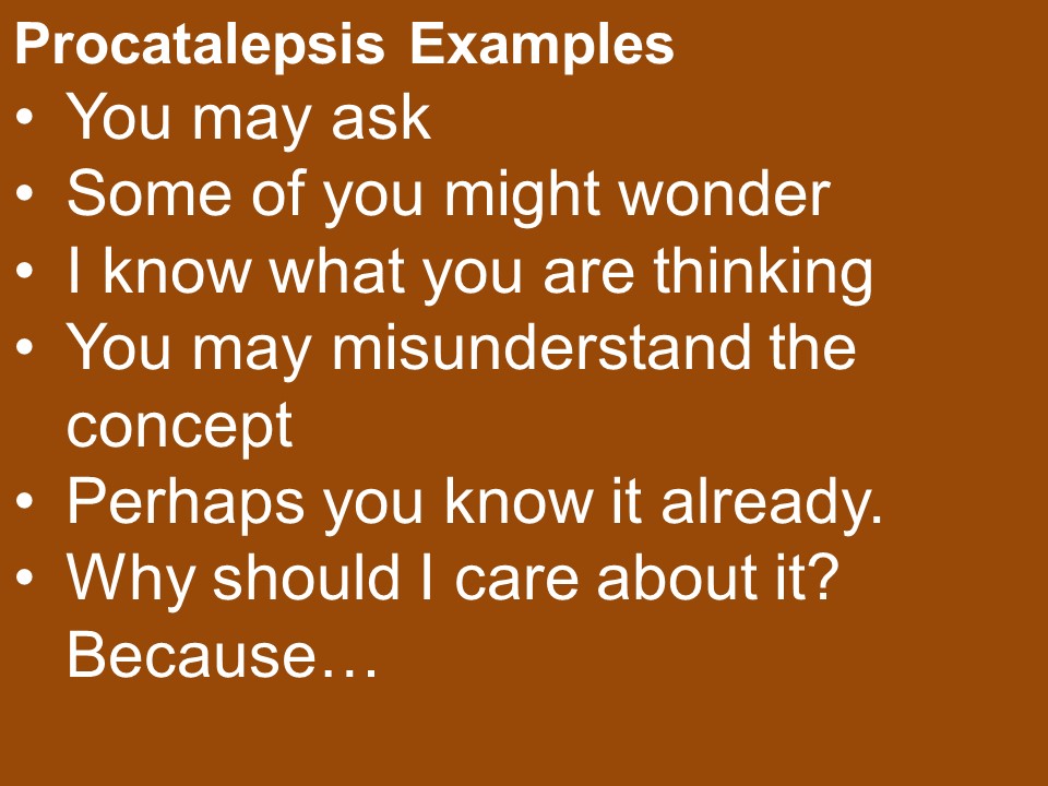 Life Coach Pen: Procatalepsis Figure of Speech with Examples