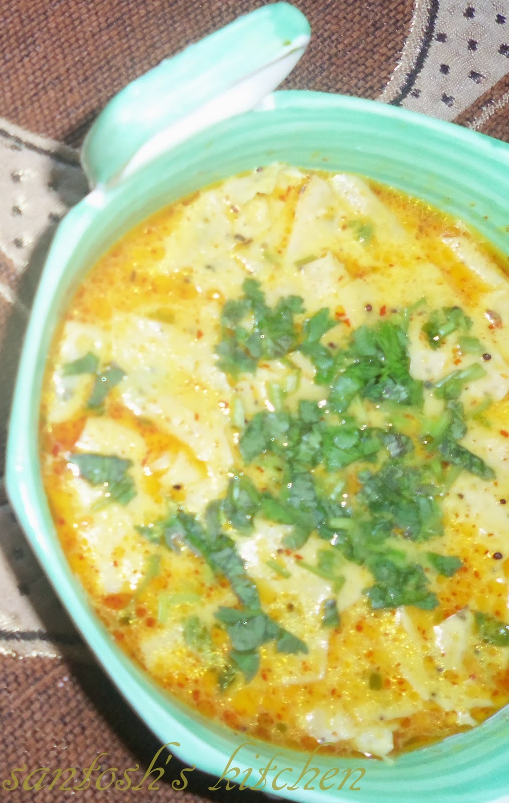 @: Dahi papad ki subji......Blog Hop Wednesday