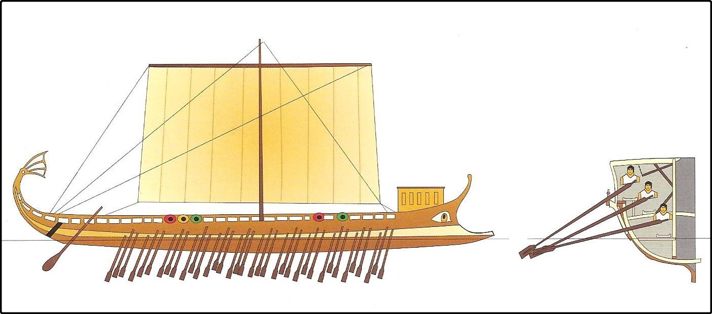 Historia de la navegación: La trirreme, la primera gran nave de guerra