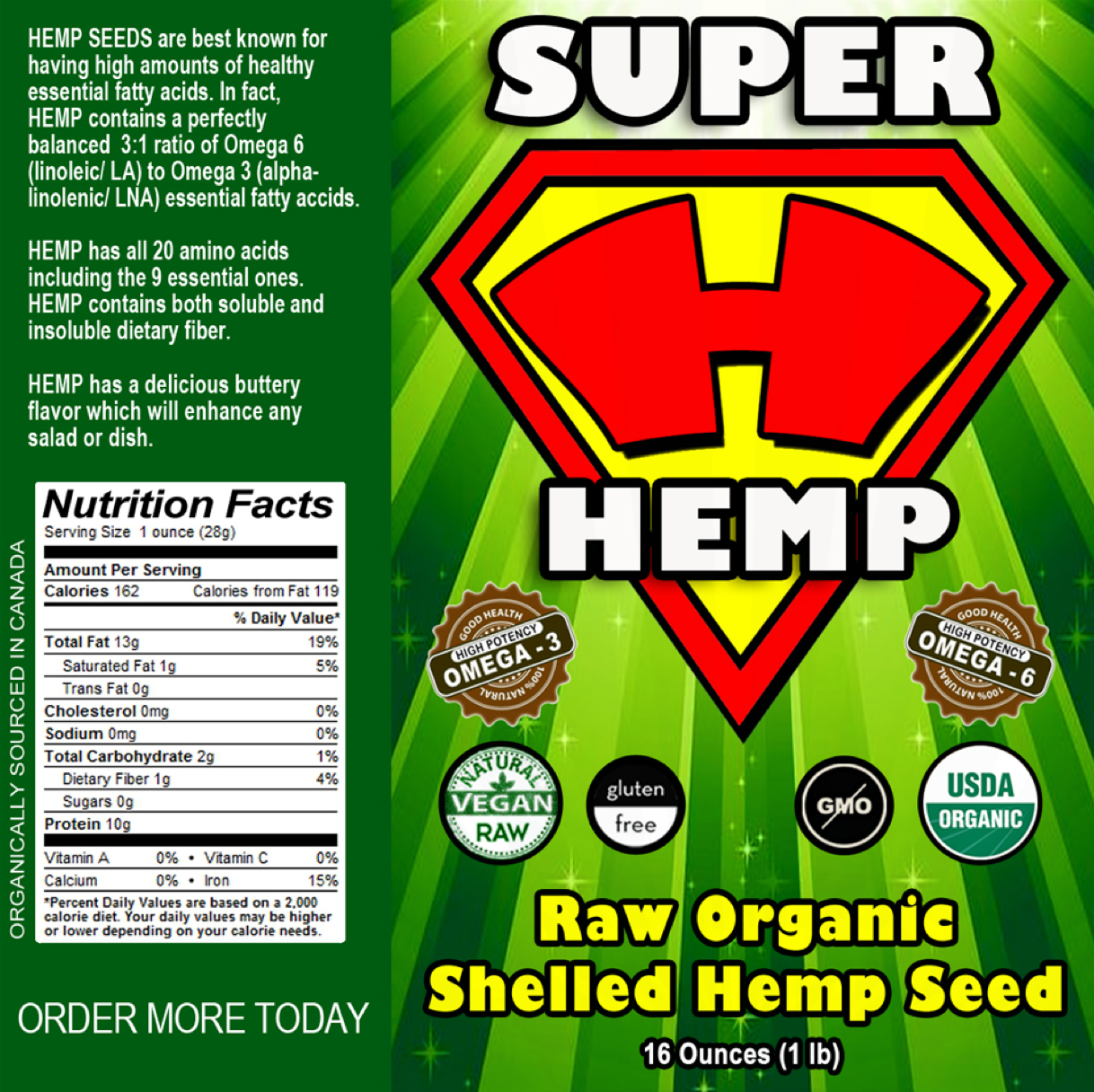 An Apel a Day: Super Hemp Raw Shelled Organic Hemp Seeds Review