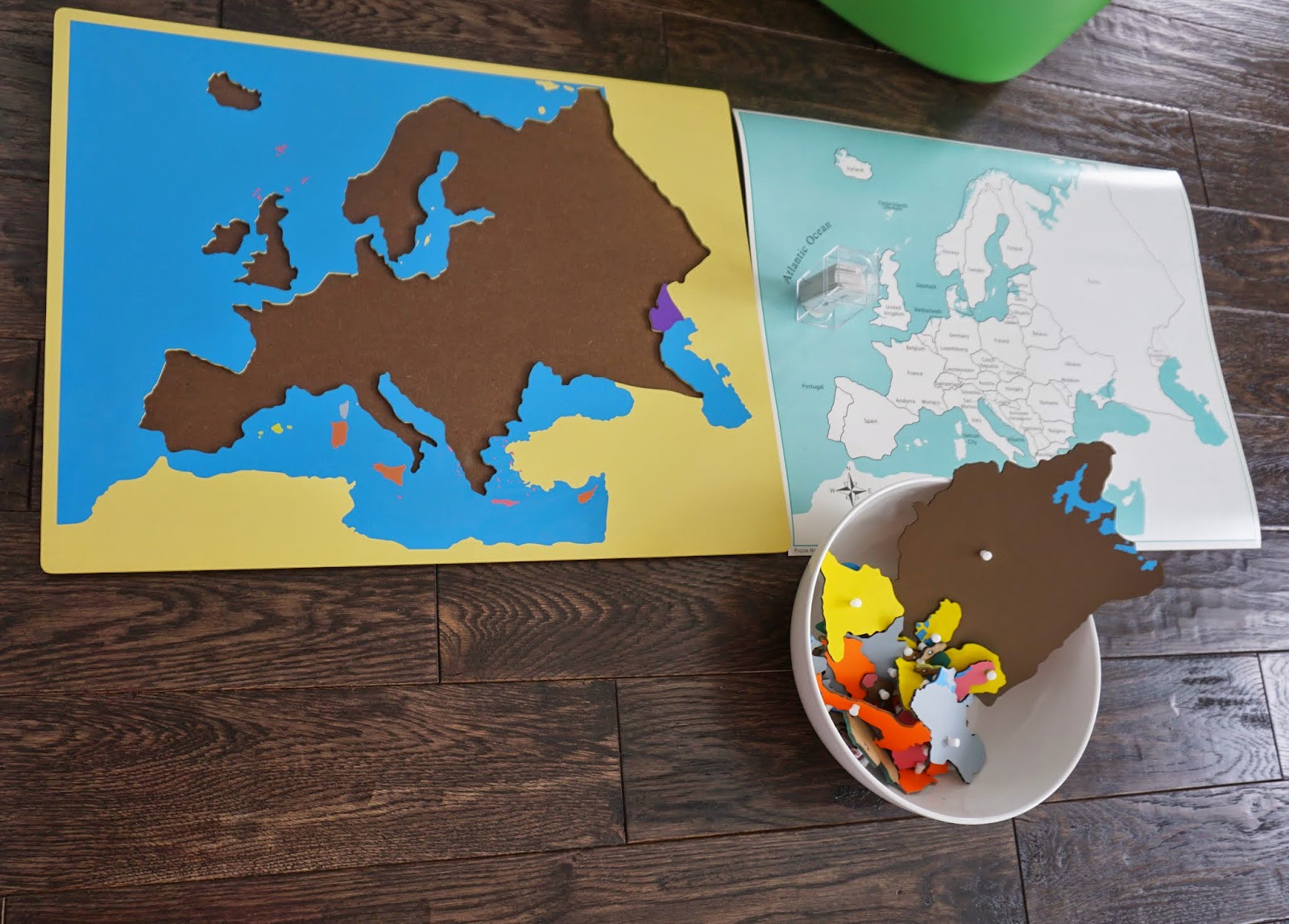 Montessori Continent Box Making, Europe - "Making Montessori Ours"