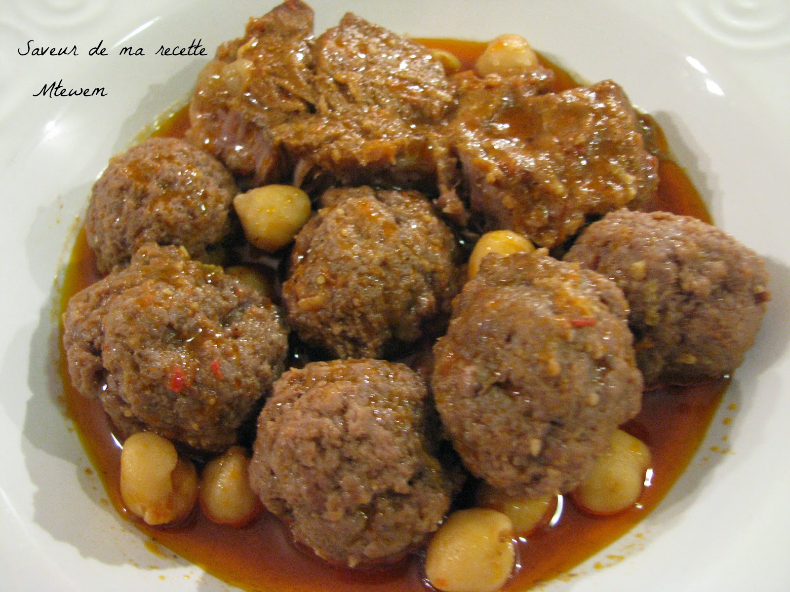 Saveur de ma recette: Mtewem en sauce rouge