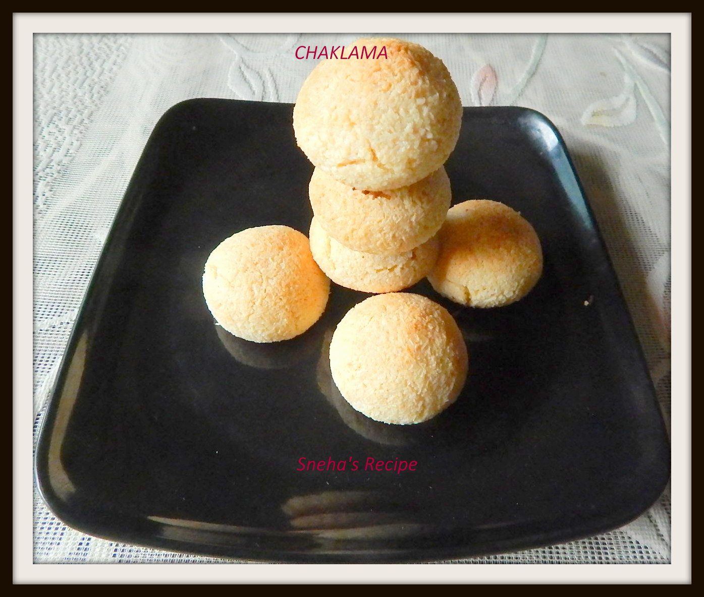 CHAKLAMA - OMANI BAKED COCONUT SWEET - Sneha's Recipe